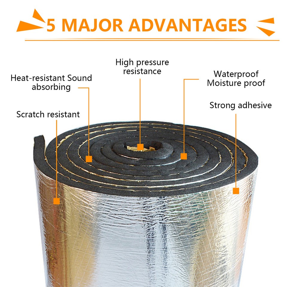 10m Sound Deadening Roll Car Van Heat.Insulation-10mm Thick.Closed Cell ...
