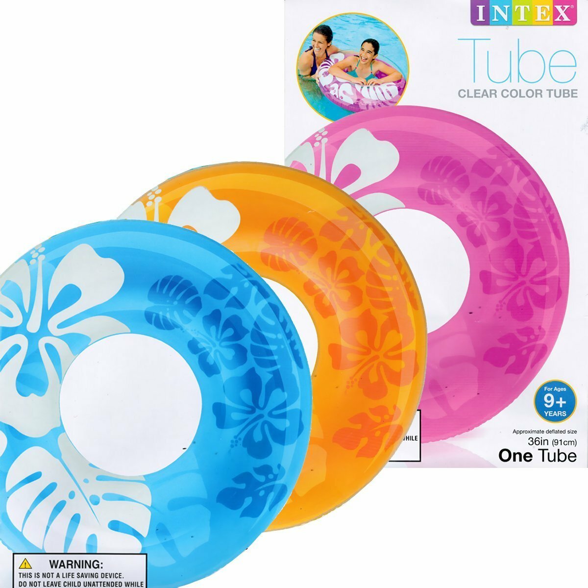 Intex Clear Color Tube #59251 - Color May Vary - 4 Pack | eBay