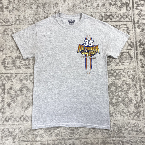 Kevin Hetrick Racing Mens Gray Short Sleeve T Shirt Graphic Gildan Size ...