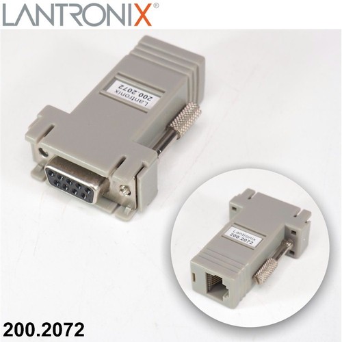 NEW LANTRONIX 200.2072 RJ45 to DB9F Serial/DCE Cable Adapter ++FREE ...