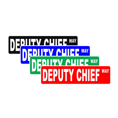 Deputy Chief Way Aluminum Metal Novelty Street Sign Firefighter Fire ...