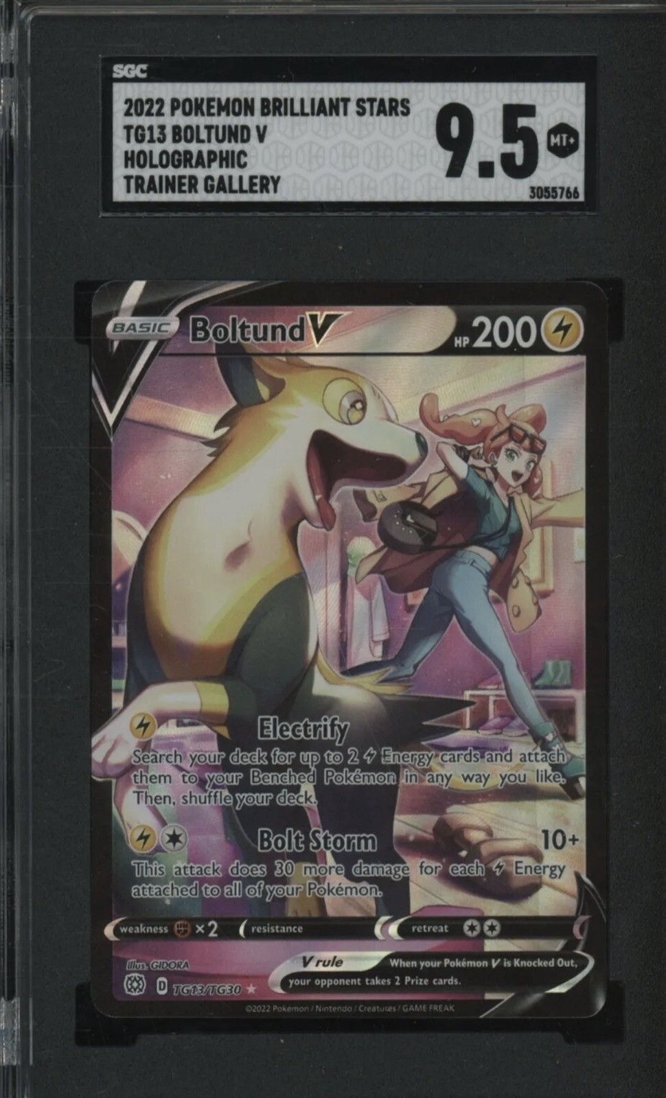 2022 Pokemon Brilliant Stars Trainer Gallery #TG13 Boltund V SGC 9.5 ...