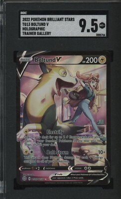 2022 Pokemon Brilliant Stars Trainer Gallery #TG13 Boltund V SGC 9.5 ...