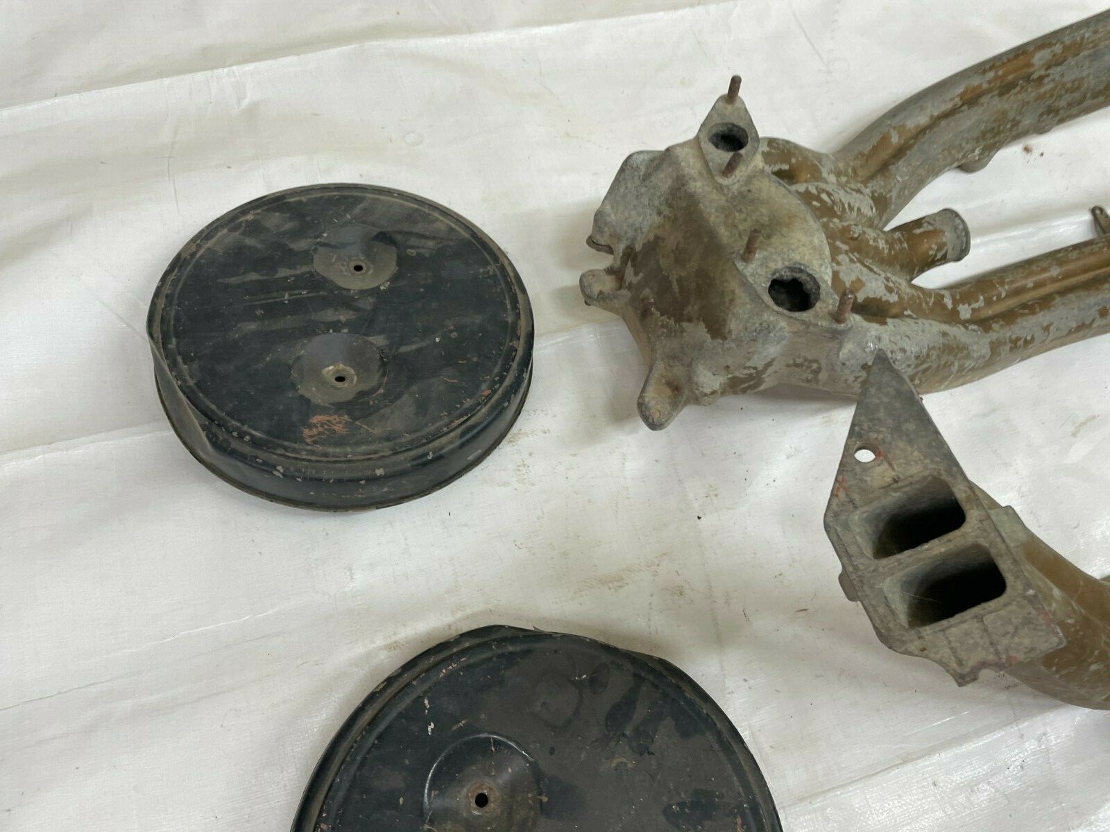 1960 1961 Mopar Cross Ram Intake Manifolds & Air Cleaners Chrysler 383 ...