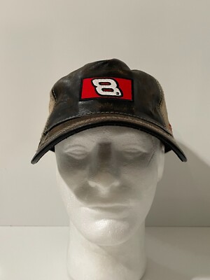 Wilsons Leather Dale Earnhardt Jr. #8 Nascar Mesh Snapback Trucker Hat ...