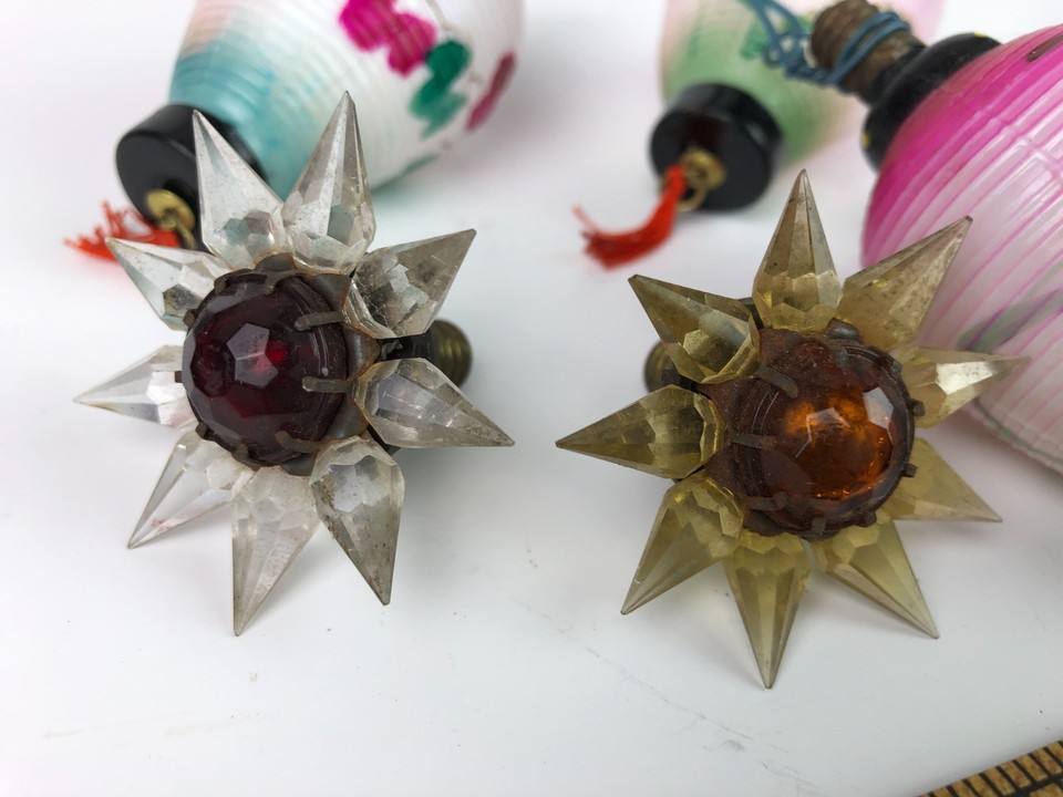 4 Vintage Chinese Christmas Lantern Star Lights untested | eBay