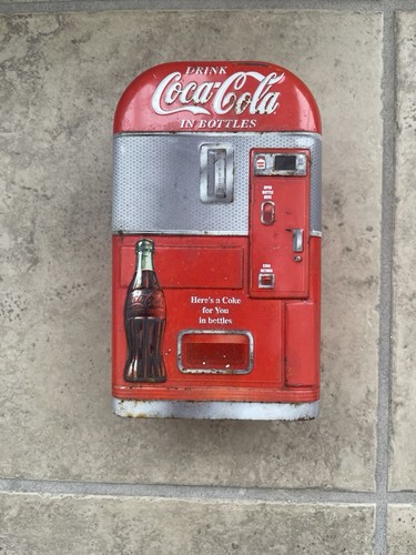 Drink Coca Cola Tin Vending Machine Hinged Door Have A Coke Vintage | eBay