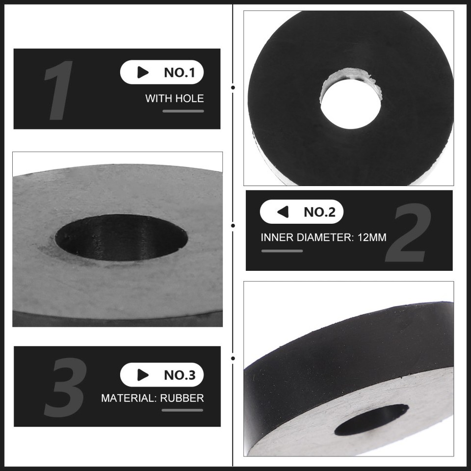 8 Pcs Rubber Shock Pad Shock-absorbing Pads Anti-vibration Isolation ...