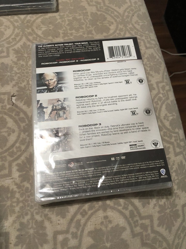 ROBOCOP - Trilogy Collection DVD Brand New 883904310662 | eBay
