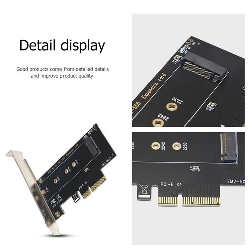 SSU EM2-5001 PCI-E 3.0 X4 para NVMe M.2 SSD Riser Card