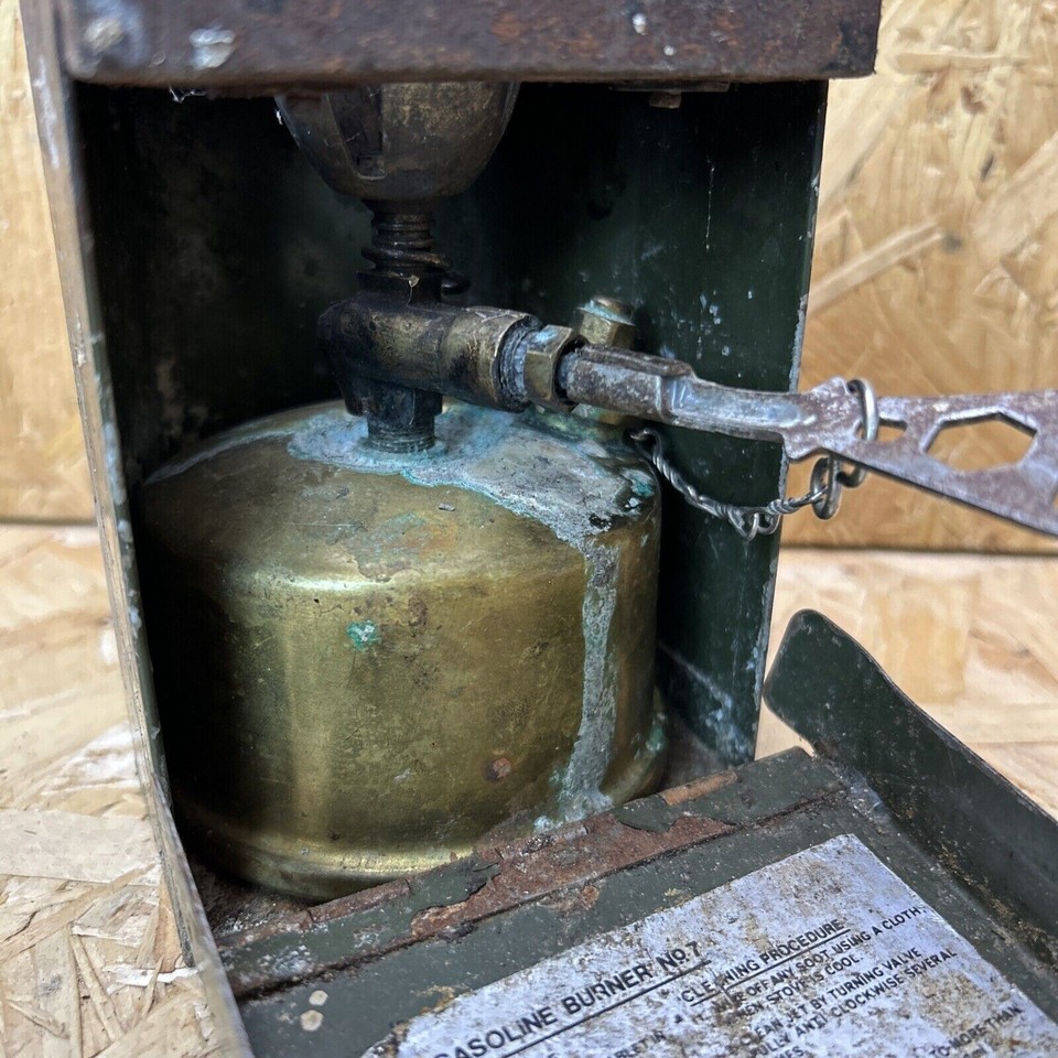 Vintage British Army Gasoline Camping Stove Burner No.7 | eBay