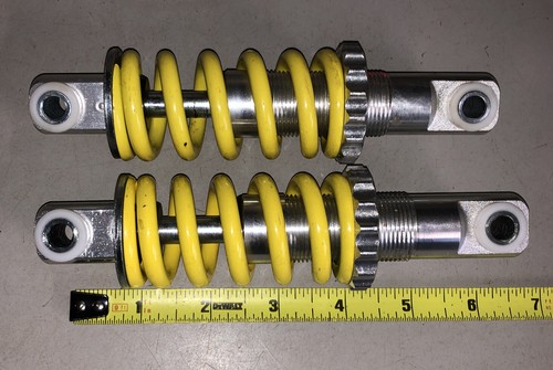 2 UNIVERSAL SHOCKS FOR GO KART MINI BIKE, ATV 6" Inch Eye To Eye 350lb ...