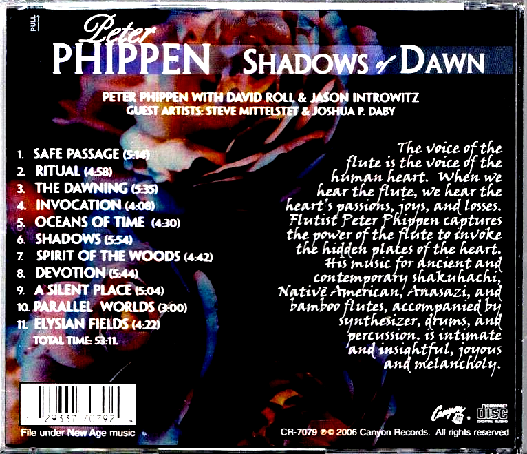 PETER PHIPPEN / SHADOWS OF DAWN - Sealed CD (2006, Canyon) 729337707924 ...