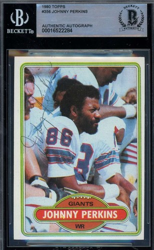 Johnny Perkins Beckett BAS Signed 1980 Topps Autograph | eBay