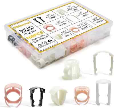 Fuel Line Retainer Clips 160PCS, 3/8 & 5/16 Fuel Line Retaining Clip ...