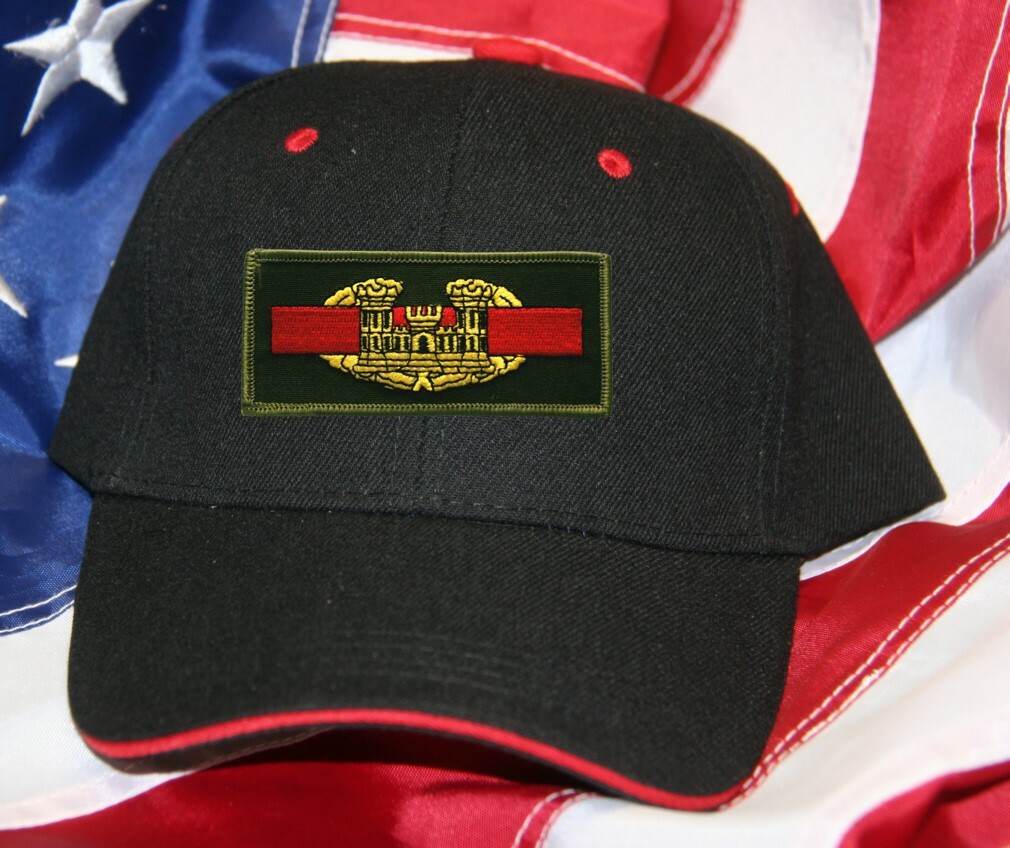 COMBAT ENGINEER VETERAN HAT PATCH CAP SAPPER ENGINEERING CASTLE US ARMY ...