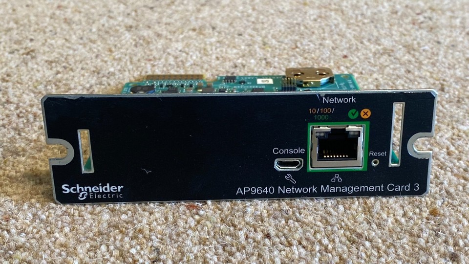 APC AP9640 Network Interface Card NIC for UPS Fully Reset with 12m RTB ...