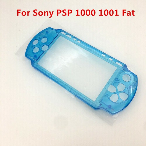 Clear Blue Front Face Plate Faceplate Case Cover For Sony PSP 1000 1001 ...
