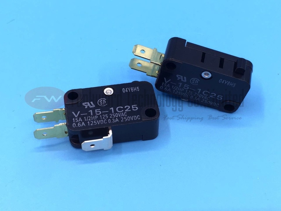 OMRON V-15-1C25 Miniature Snap Action Switcher 15A 250VAC x 2pcs | eBay