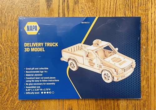 Napa Auto Parts Delivery Truck #WDTRKT21 Wooden 3D Model | eBay