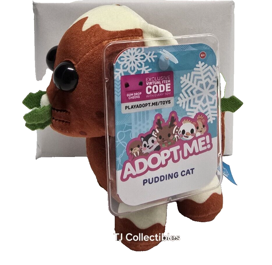 Adopt Me! Pudding Cat 5-Inch Plush [with Online Virtual Item Redemption Code!] | eBay