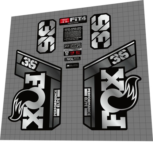 FOX Performance Elite (2021) 36 Fork Decal Set | eBay