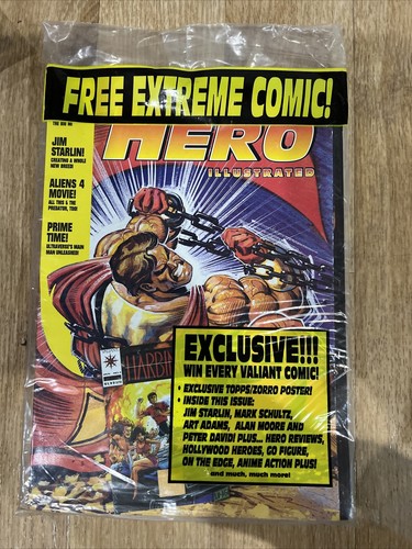 HERO ILLUSTRATED MAGAZINE #8 FEB 1994 ULTRAVERSE PRIME COVER POLYBAG ...