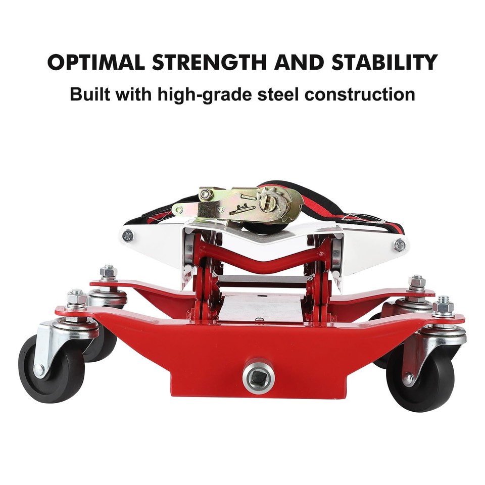 450 Lbs Capacity Low Profile Transmission Jack W/Safety Straps 7-23 ...