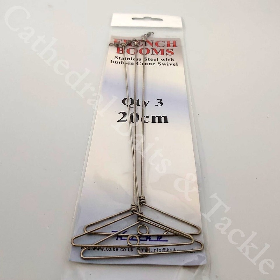 Sea Fishing French Booms Stainless Steel + Crane Swivel Terminal Tackle ...