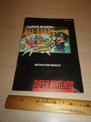 NINTENDO MANUALS ONLY SUPER NINTENDO SUPER MARIO ALL STARS | eBay
