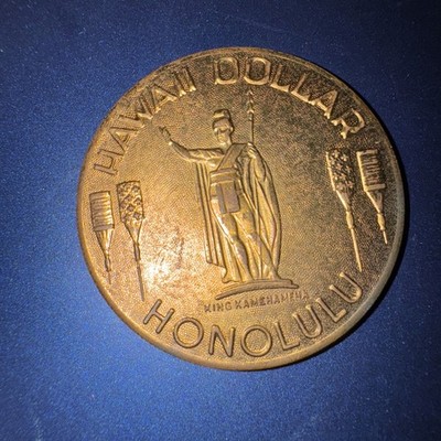 ALOHA HAWAII DOLLAR COIN HONOLULU WAIKIKI BEACH DIAMOND HEAD | eBay