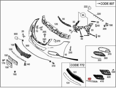 Genuine MERCEDES X222 S-CLASS W222 X222 Trim strip 2228852421 | eBay