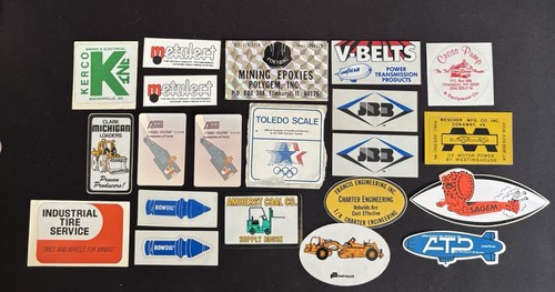 Vintage Mining Decals Lot Of 50 Assorted | eBay