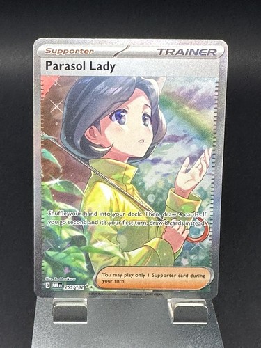 Pokémon TCG Parasol Lady Paradox Rift 255/182 Holo Special Illustration ...