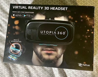 ReTrak Utopia 360 Virtual Reality Smartphone 3D Headset Max Screen Size ...