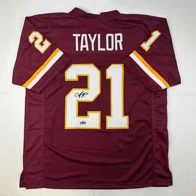 Facsimile Autographed Sean Taylor Washington Red Reprint Jersey Size ...