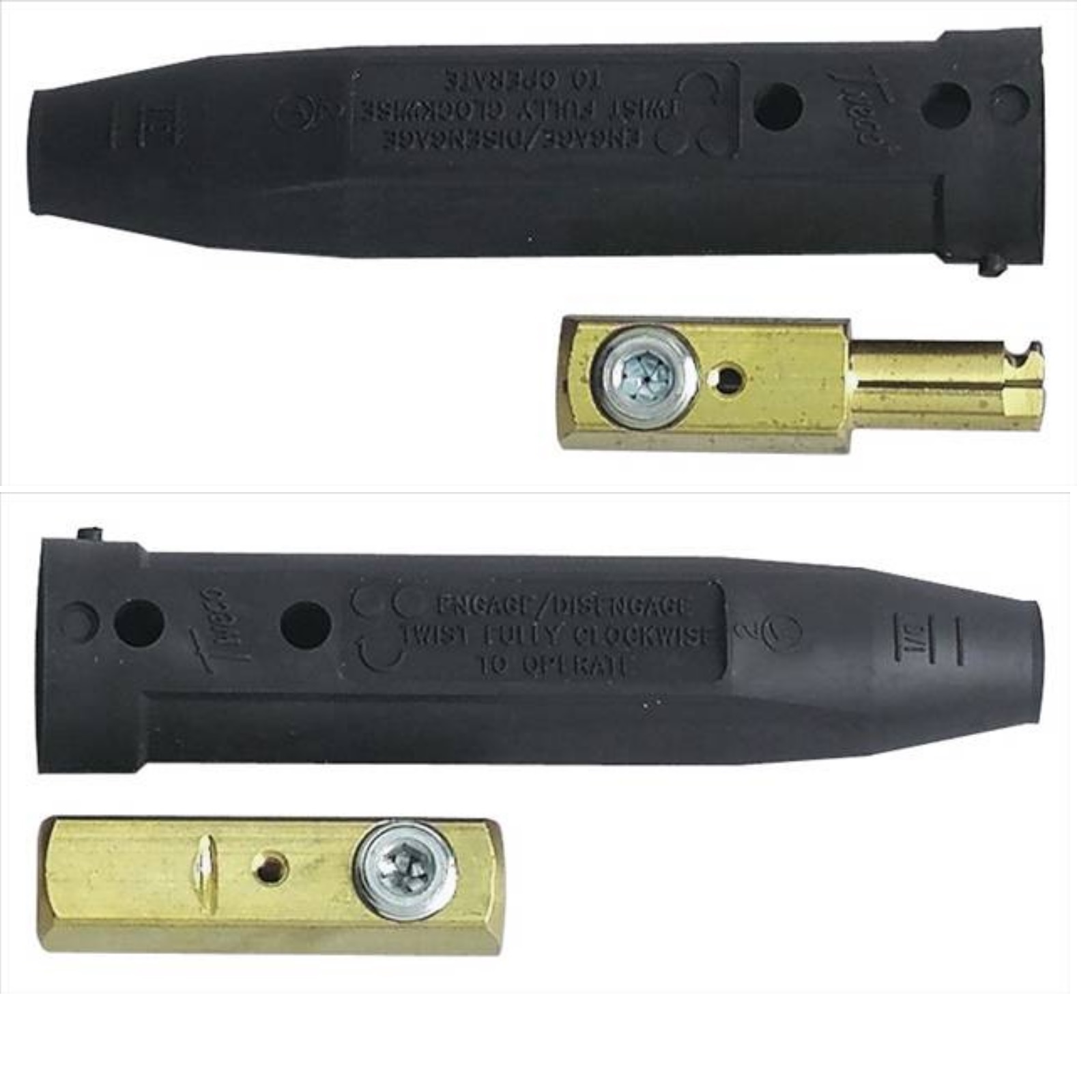 TWECO 2-MPC MALE/FEMALE CABLE CONNECTOR FOR 1/0-4/0 (2MPC) | eBay