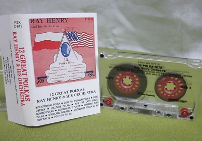 RAY HENRY Orchestra cassette tape Great Polkas oberek Bicentennial ...