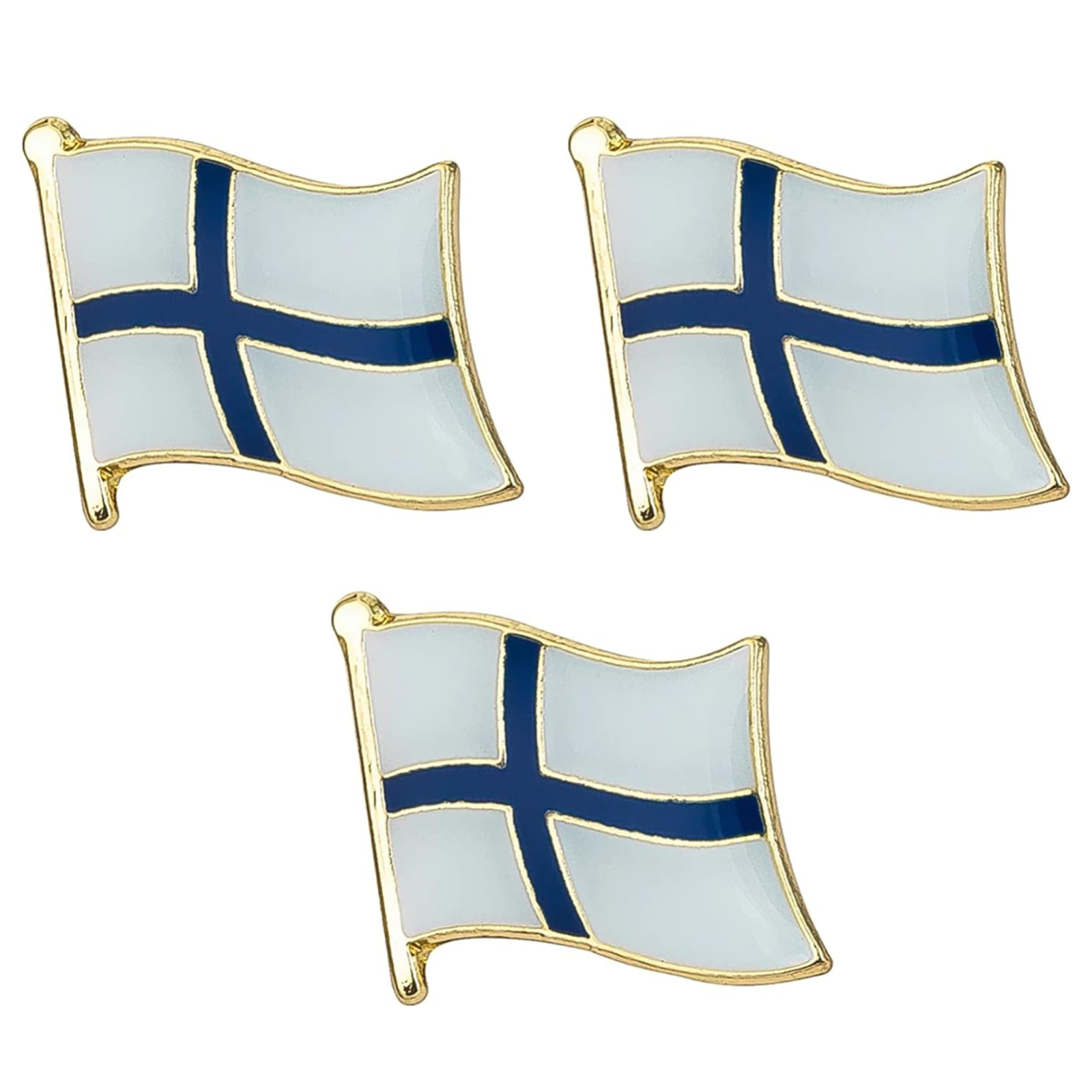 3 X Finland National Flag Metal Enamel Pin Badge Lapel | eBay