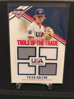 2018 USA Stars & Stripes TOTT Tyler Holton Game Used Jerseys! /299 ...