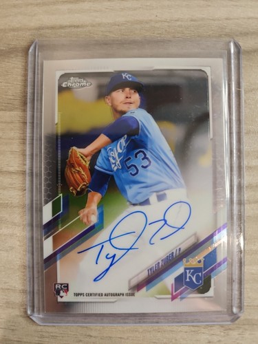2021 Topps Chrome Auto RC (Tyler Zuber #RA-TZ) Rookie of Kansas City ...