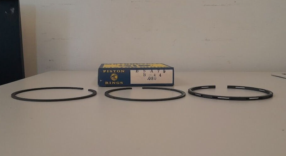 Five Sets of .080 Oversize Piston Rings for BSA B44 Vintage Motorcycles ...