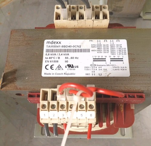 Siemens MDEXX TAM5541-8BD40-0CN2 CONTROL CURCUIT TRANSFORMER Multi ...