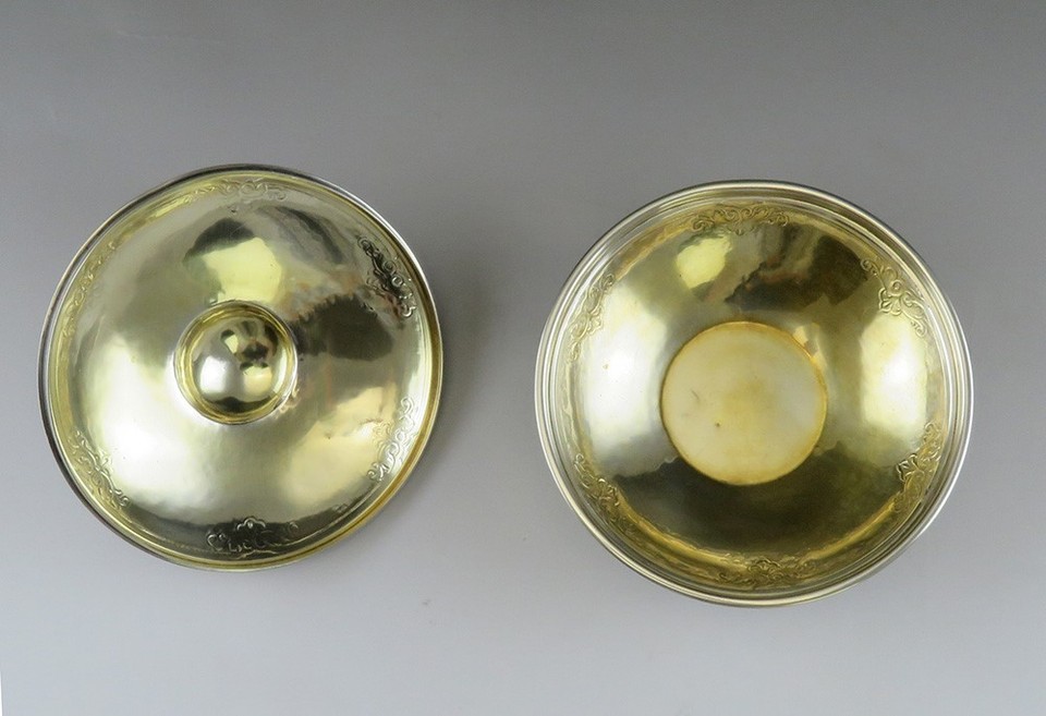 Vintage Italian Matte Silver Flying Saucer Shaped Flower Sugar Dish ...