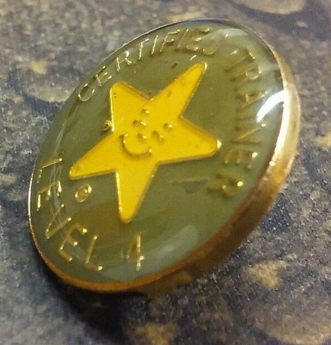 Carl's Jr Certified Trainer Level 4 vintage pin with error | eBay