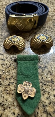 Vintage Girl Boy Cub Scouts Tie Handkerchief Clips, Belt And Pin | eBay