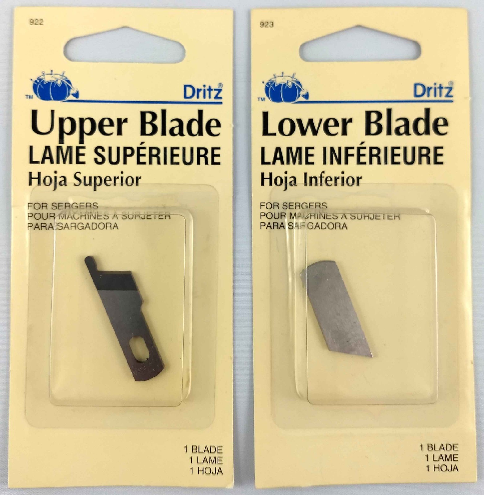 Serger Upper Lower Knife Blade Toyota Model 6600 6700 Dritz for sale ...