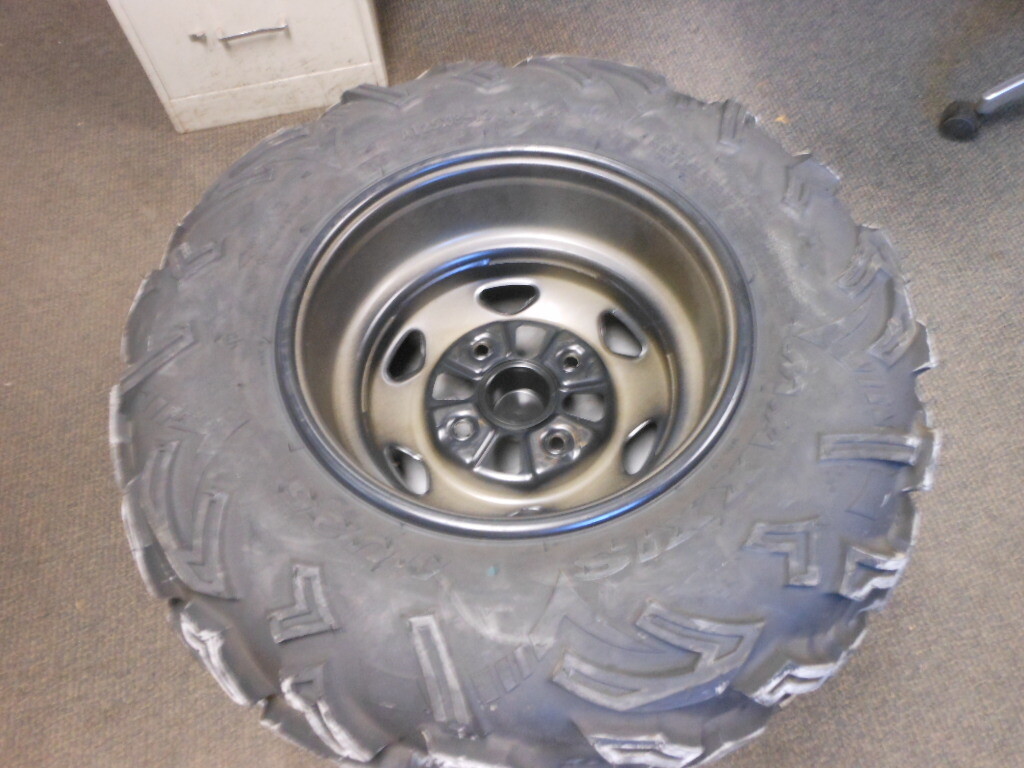 Take Off Maxxis MU25 Tubeless Tire & 12x6 Rim Wheel AT25x8-12 25 8 12 ...