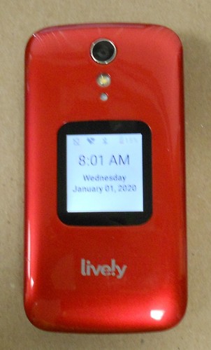 Alcatel Lively Jitterbug 4053S Red Flip Phone Tested Working 0812-12M ...