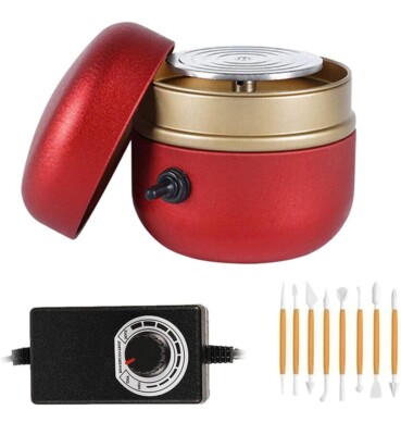 AnyWayFun Mini Pottery Wheel, Small Pottery Wheel, Adjustable Speed ...